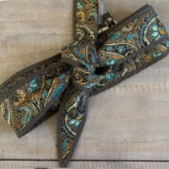 Chico's | Accessories | Chicos Reversible Quilted Obi Belt Olive Nwt ...